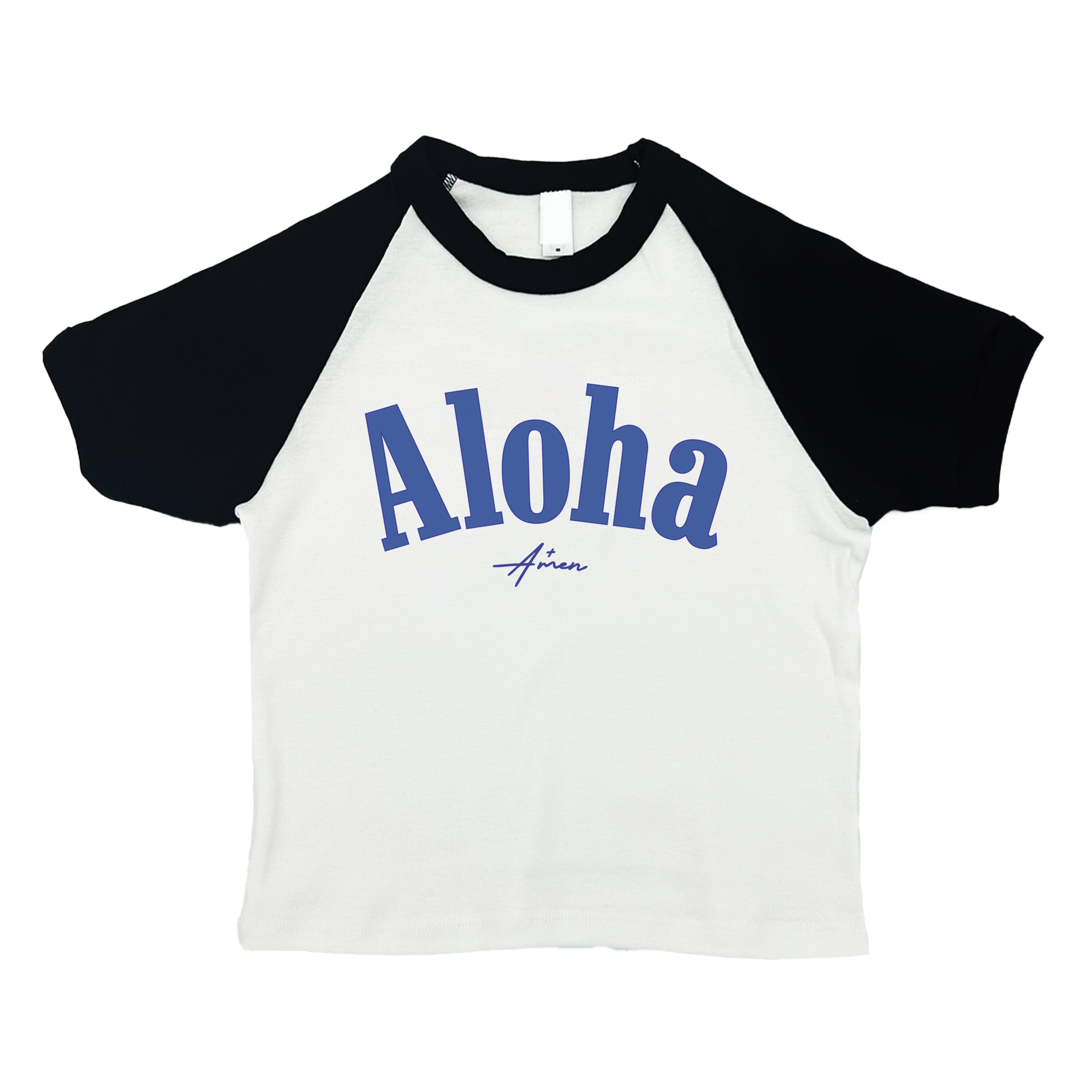 West Aloha Baby Tee Raglan – Aloha and Amen